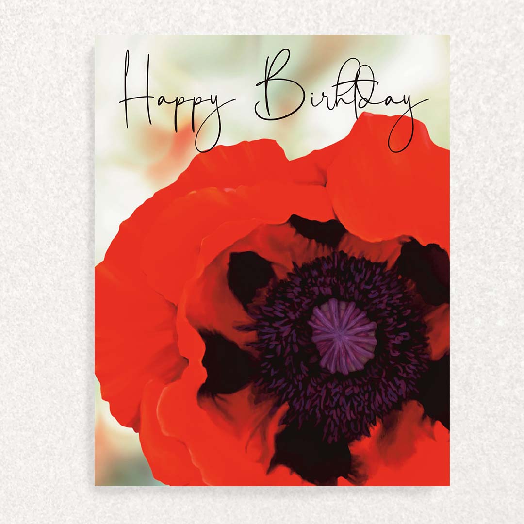 Poppy Birthday: Keepsake Prompts Card – Written Hugs Designs